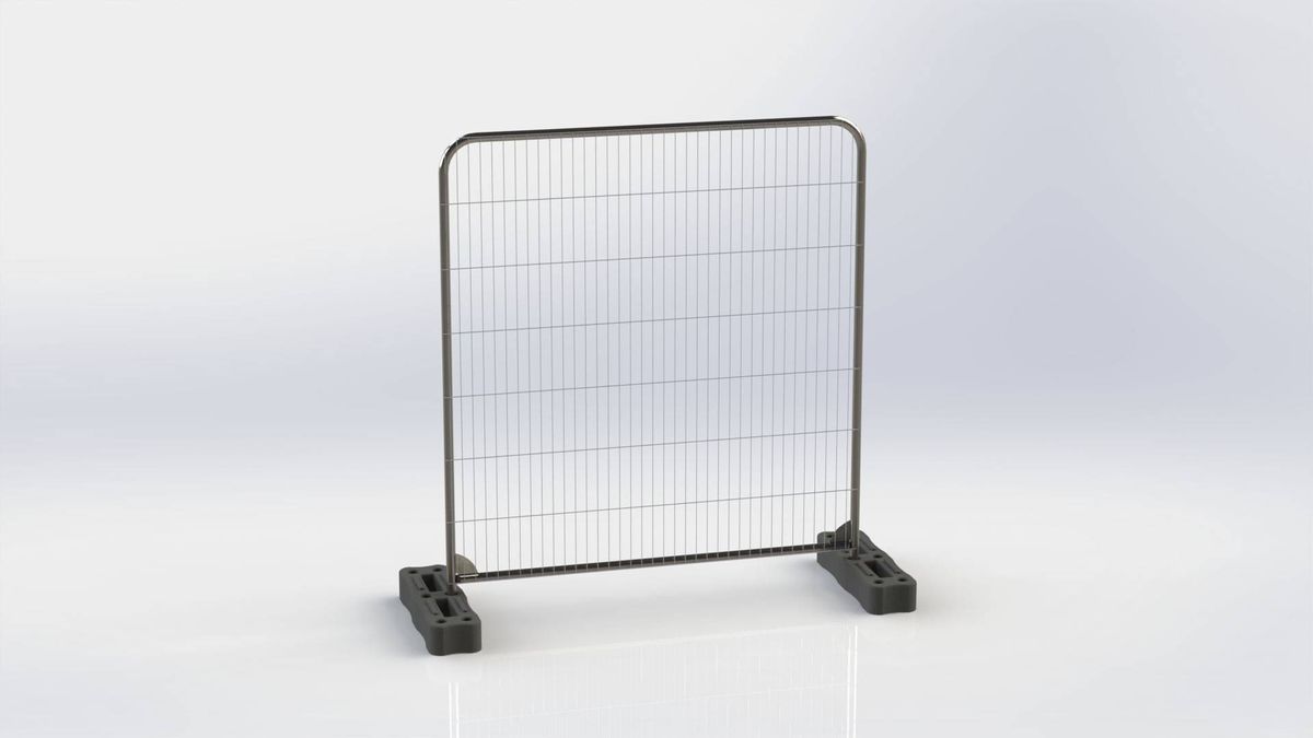 1.75 Round Top Temporary Fence Panel | Northwest-fencing.co.uk