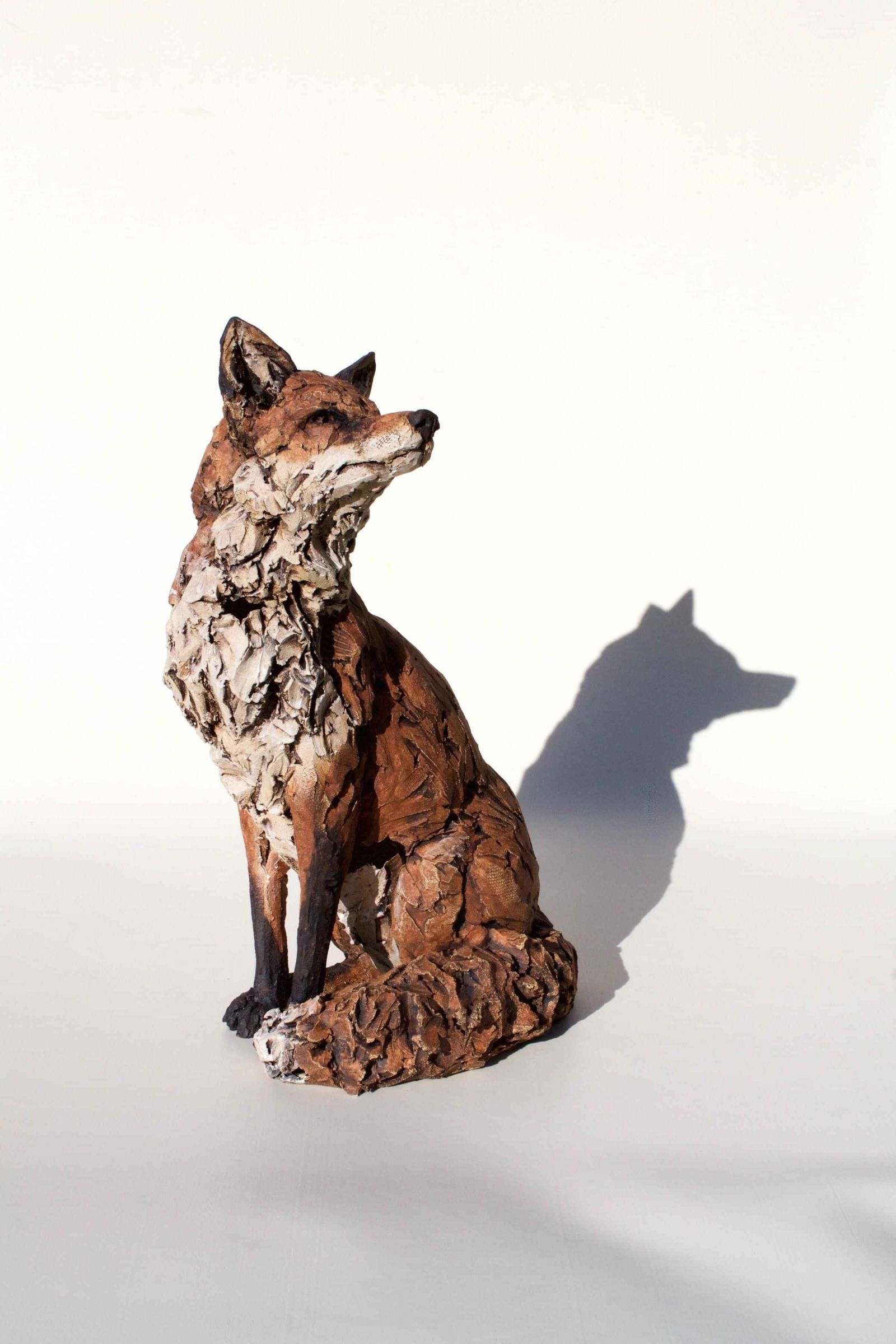 Foxes Seated | Simon Griffiths Sculpture